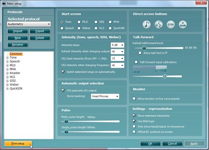 Affinity Compact | Customized Printout Setup | Interacoustics